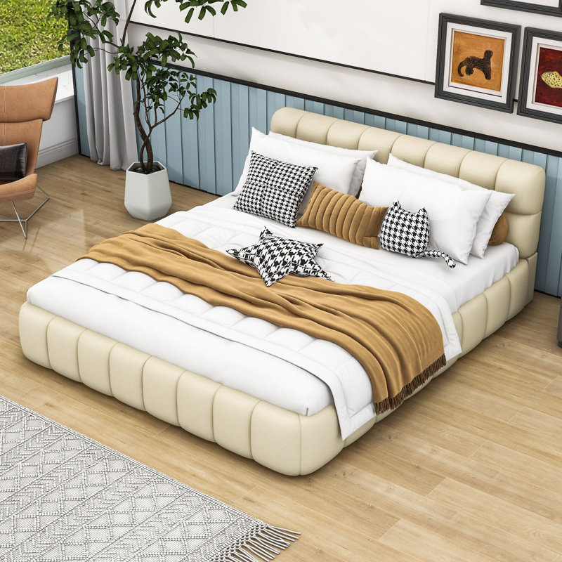 Zetta upholstered platform bed store
